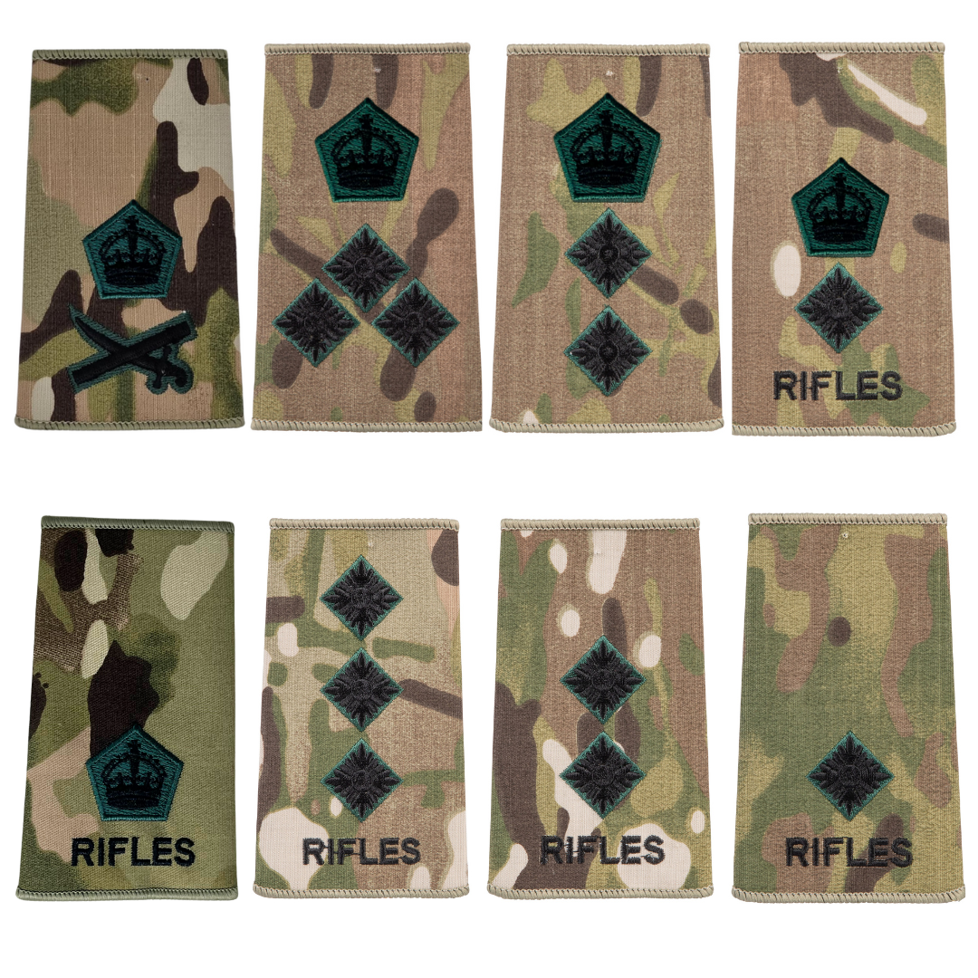 Multicam Rank Slides - Commissioned Officers | Rifles Direct ...