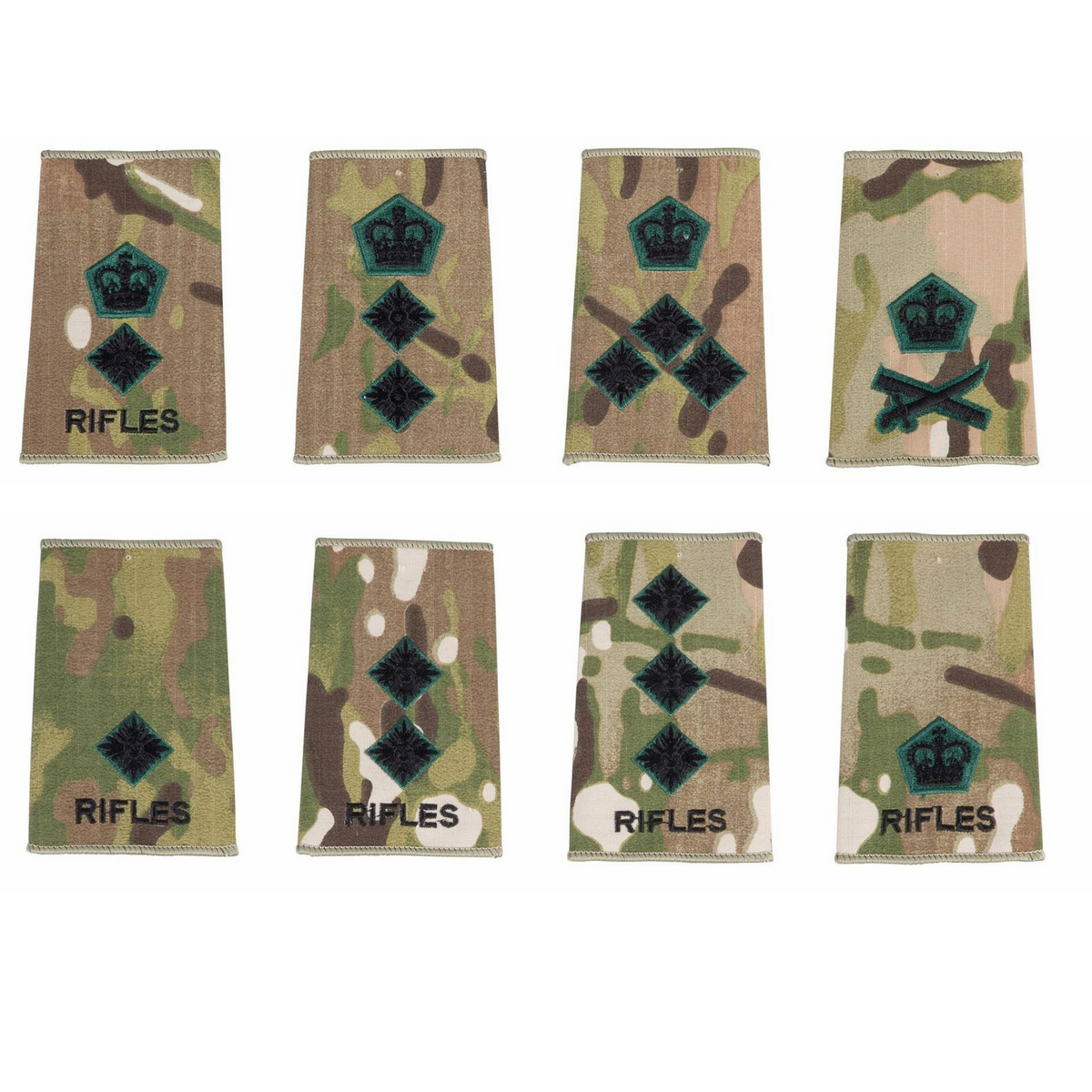 Multicam Rank Slides - Commissioned Officers | Rifles Direct ...