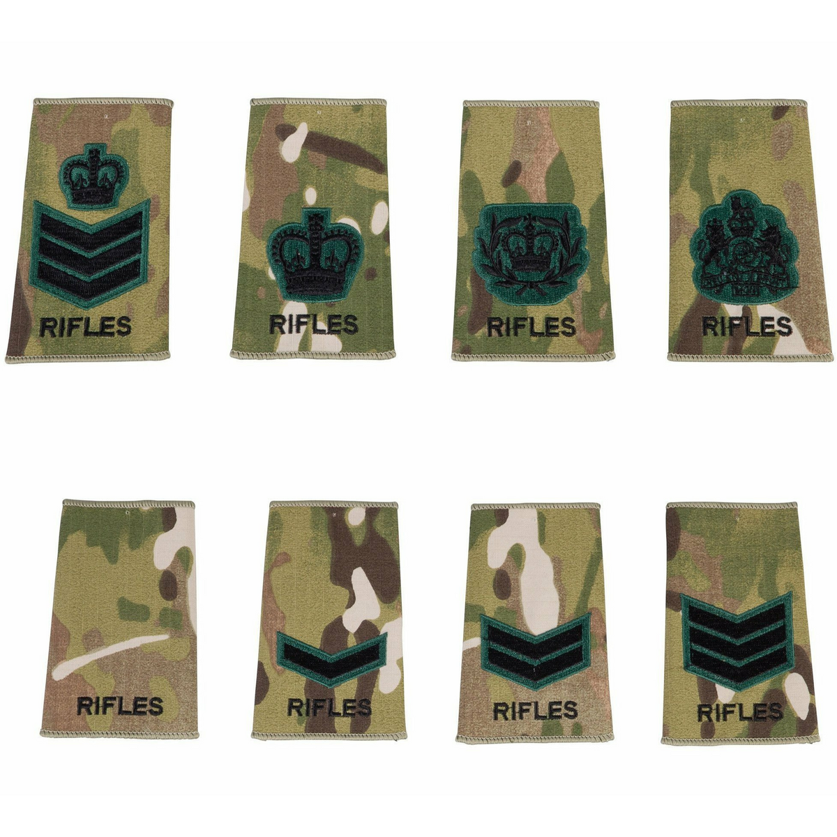 The Rifles Rank Slides - Multicam - Other Ranks & Non Commissioned Off ...